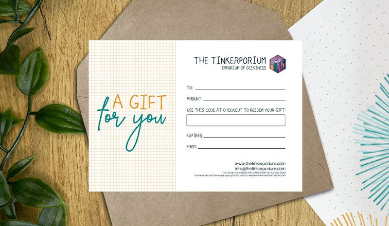 Gift Card Printable – The Tinkerporium